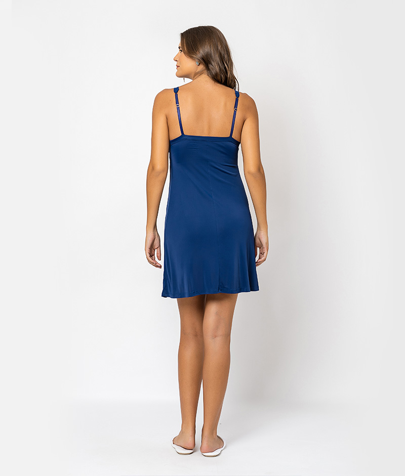 Conjunto Camisola e Robe com Renda Anis - Belly Home