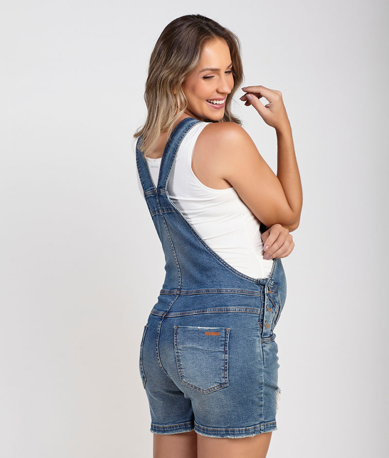 Macaquinho Jeans Mommy - Belly Home