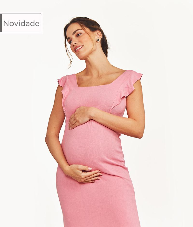 Vestido Nicole Rosa - Belly Home